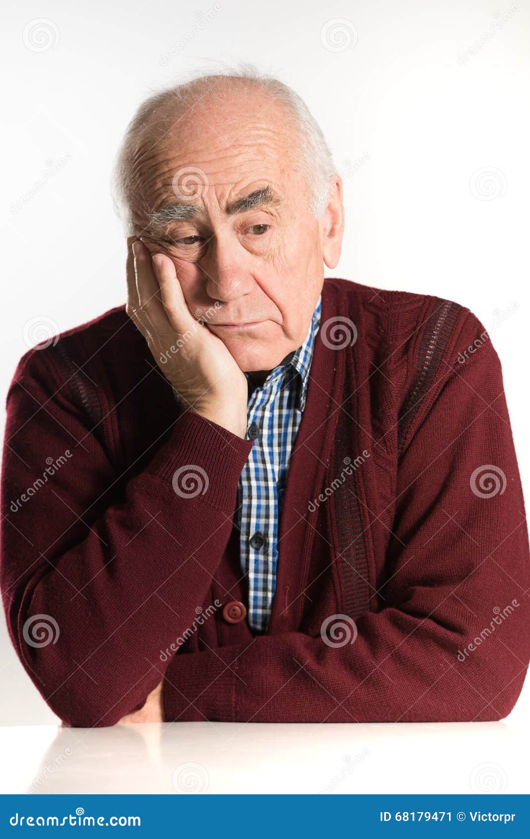 Senior man has problems stock image. Image of hand, frustrated - 68179471
