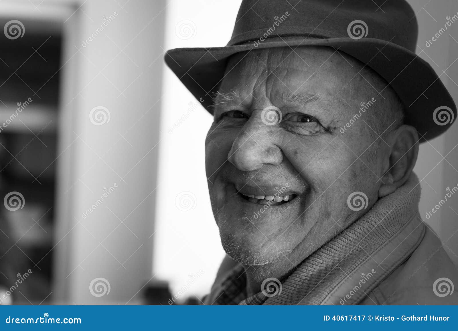 Senior man with hat stock image. Image of citizen, pensioner - 40617417