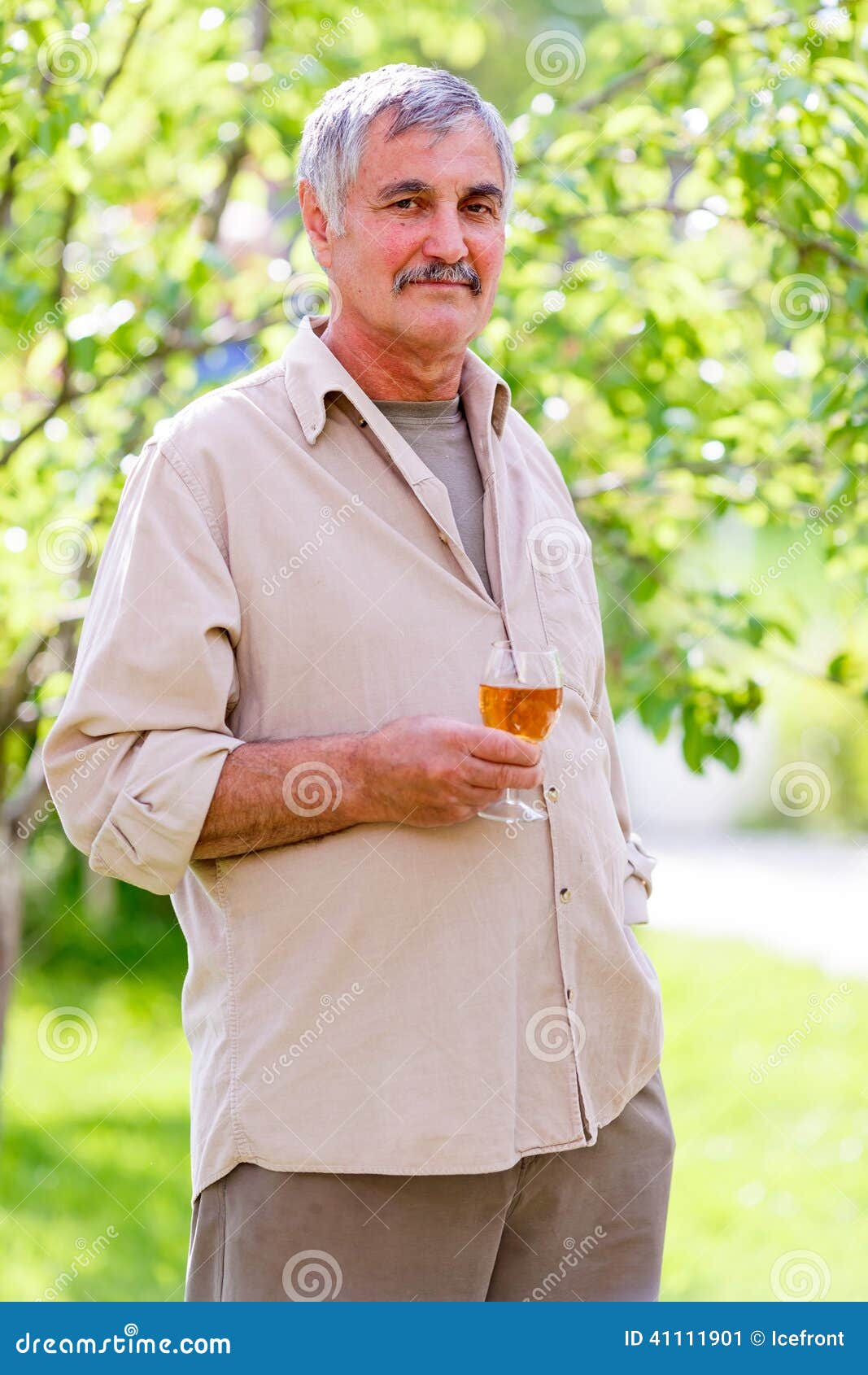 Senior Man Holding Wine Glass Stock Image - Image of hold, lifestyle ...