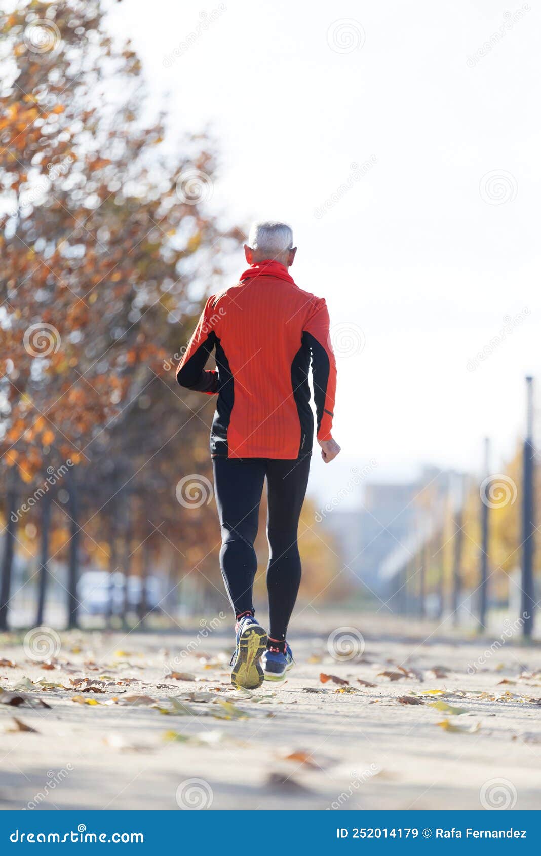 Senior Man Jogging in the Morning Stock Image - Image of determination ...