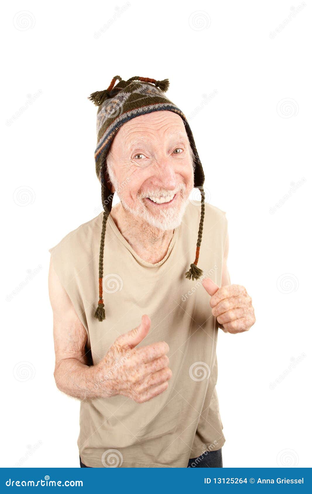 Senior man in knit cap stock photo. Image of mustache - 13125264