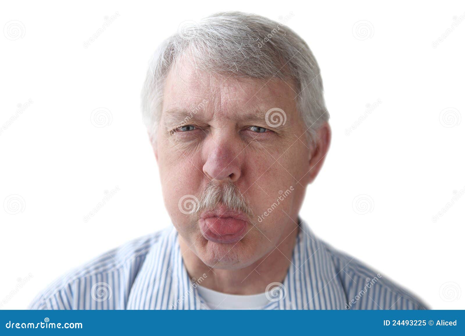 Senior Man Makes a Bronx Cheer Stock Image - Image of bronx, older ...