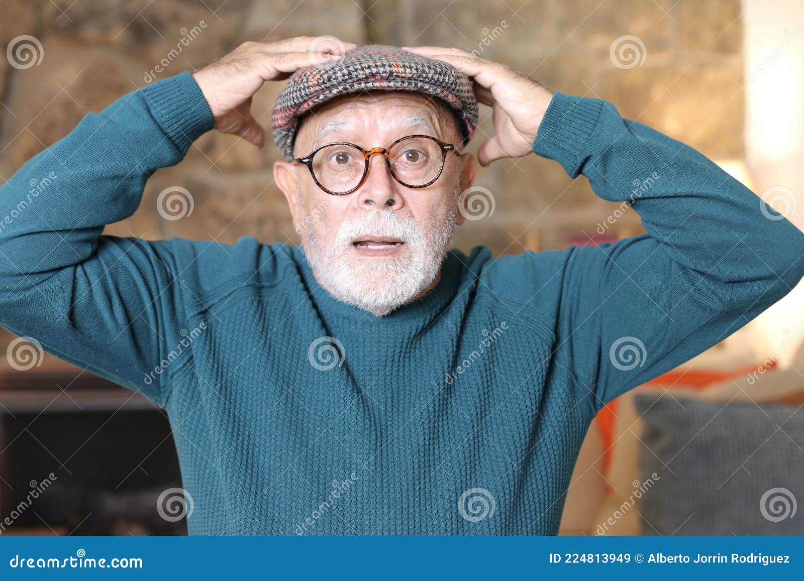 Senior Man Making a Mistake Stock Image - Image of male, hand: 224813949
