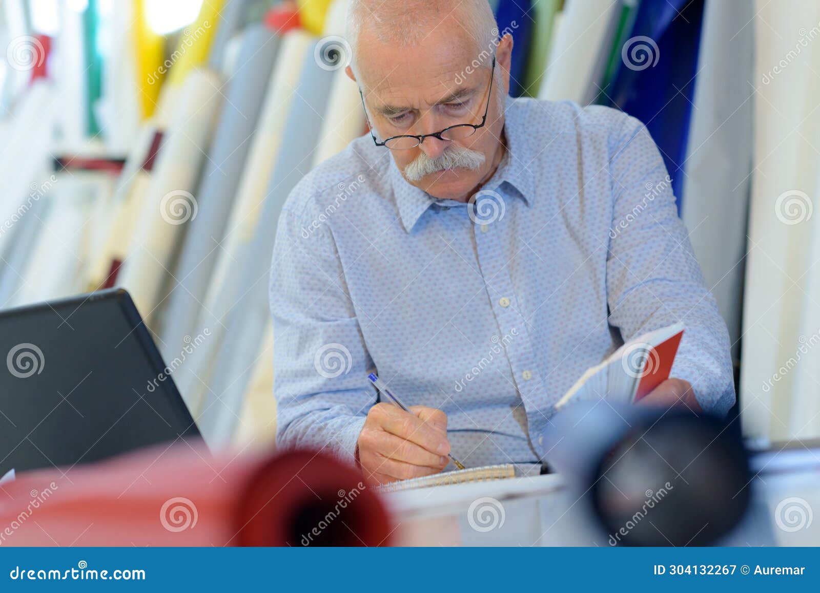 Senior Man in Office Giving Helping Hand Close Up Stock Image - Image ...
