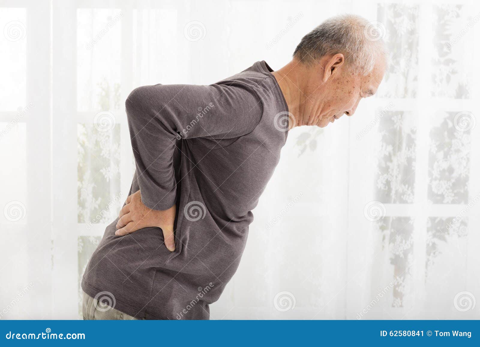 Senior Man with Pain in Back Stock Image - Image of people, medical ...