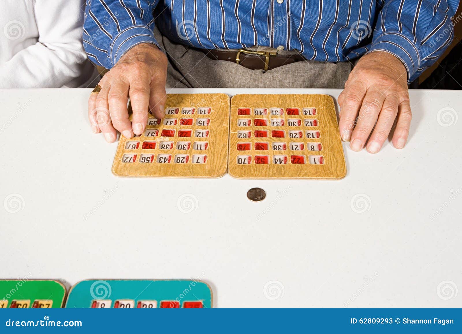 Senior man playing bingo stock image. Image of grandmother - 62809293