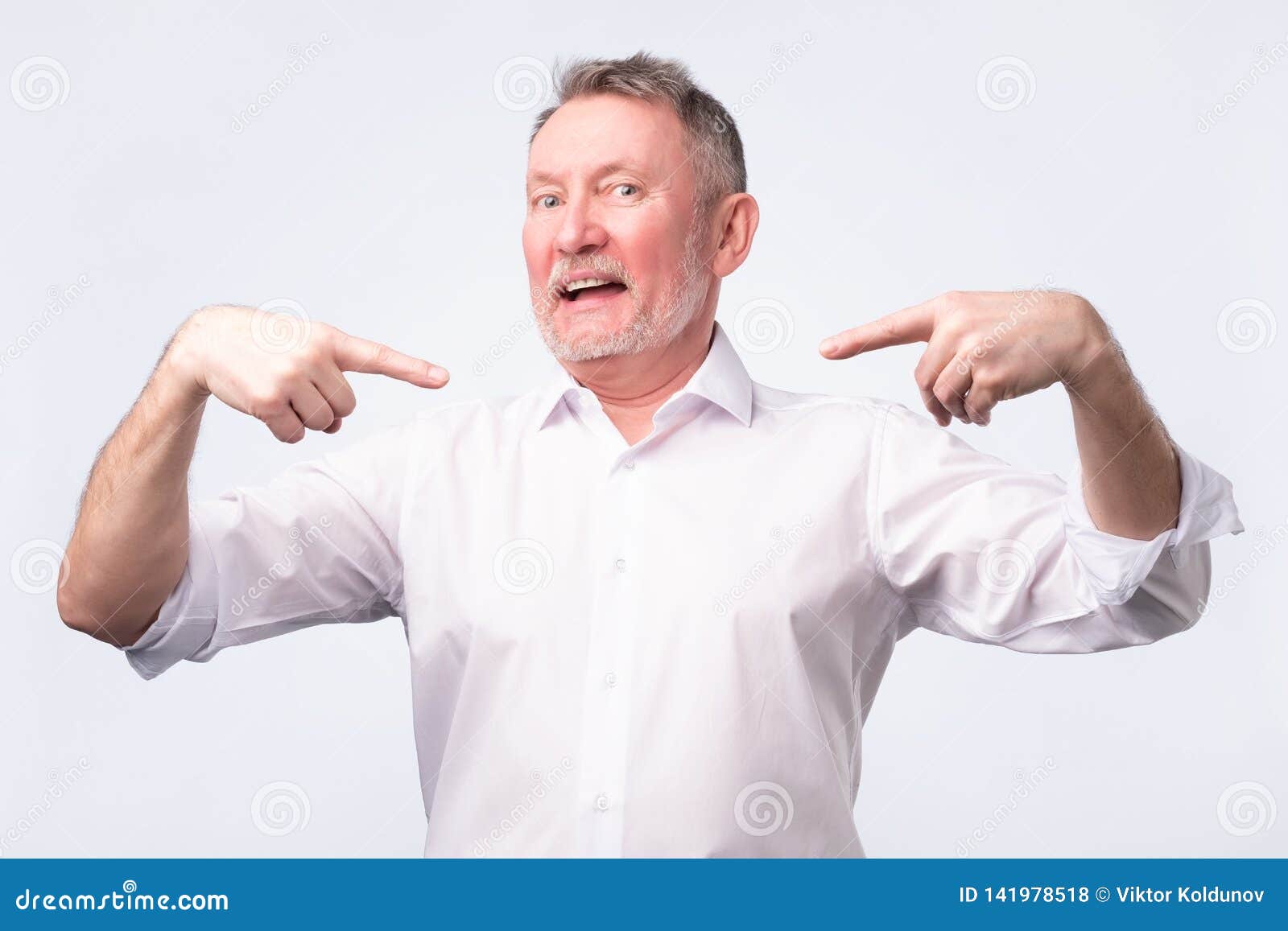 Senior Man Pointing To Himself with Index Finger. he is Proud of ... Senior Man Pointing To Himself with Index Finger. he is Proud of ...