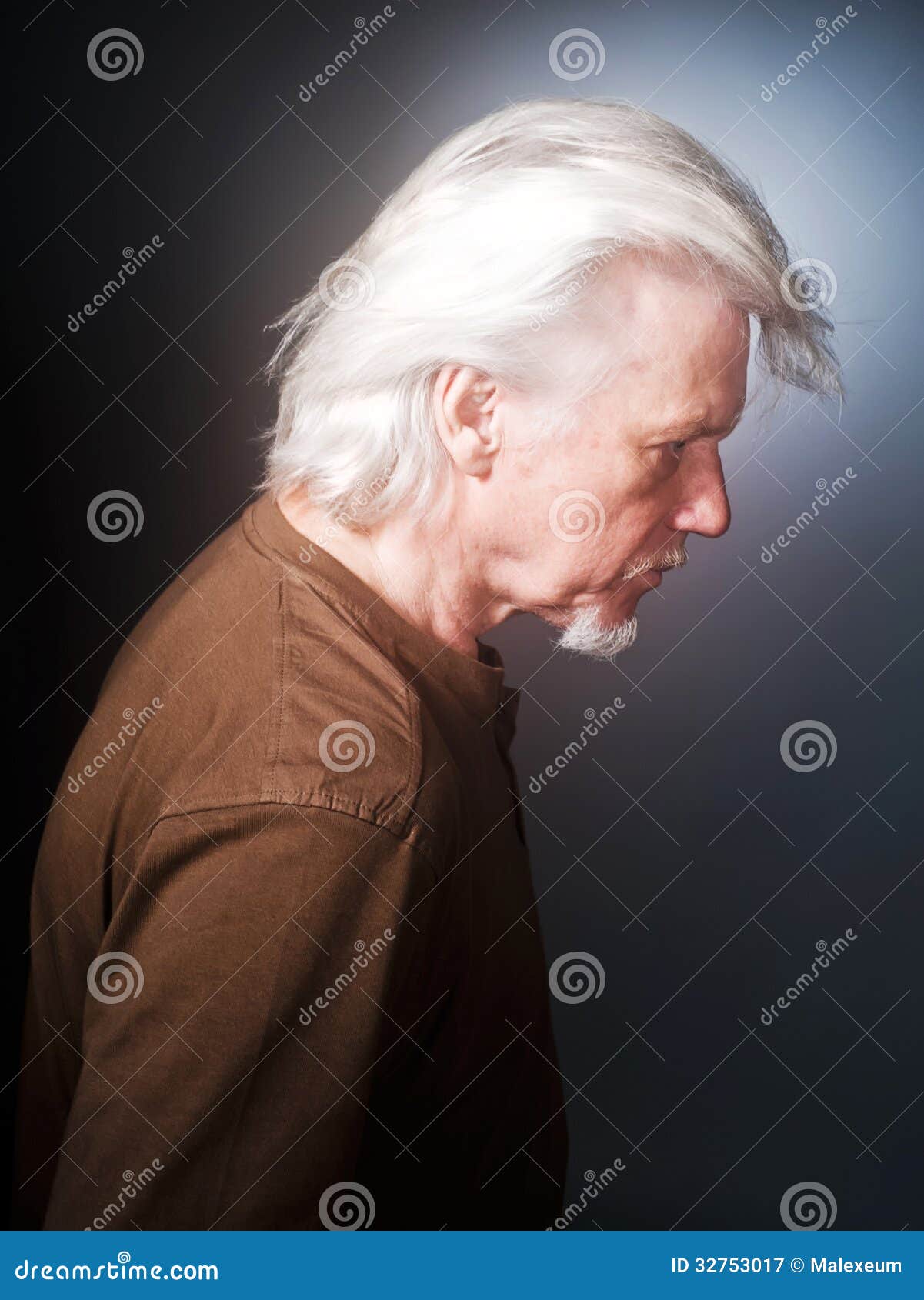 Senior Man Profile stock image. Image of portrait, human - 32753017