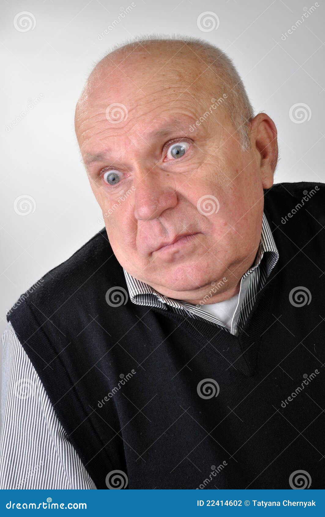 Senior Man with Puzzled Expression Stock Photo - Image of senior, crazy ...