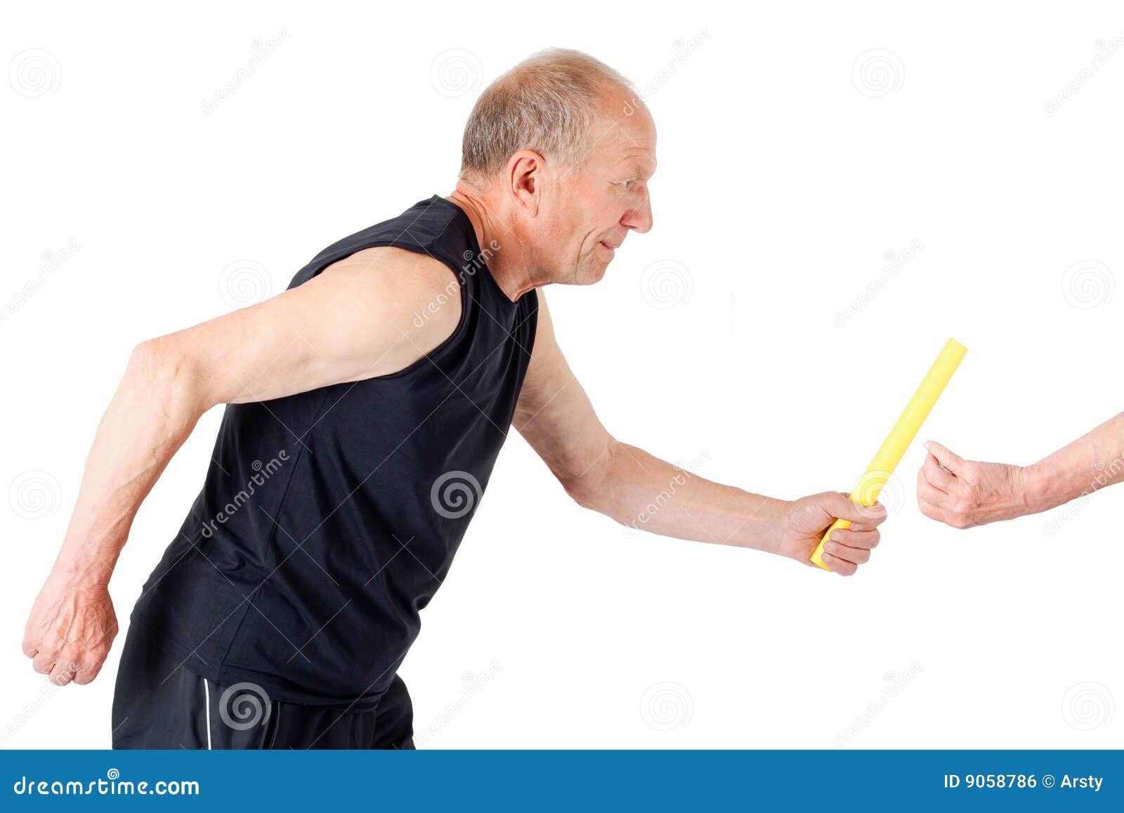 Senior man. Relay race stock photo. Image of sport, athlete - 9058786