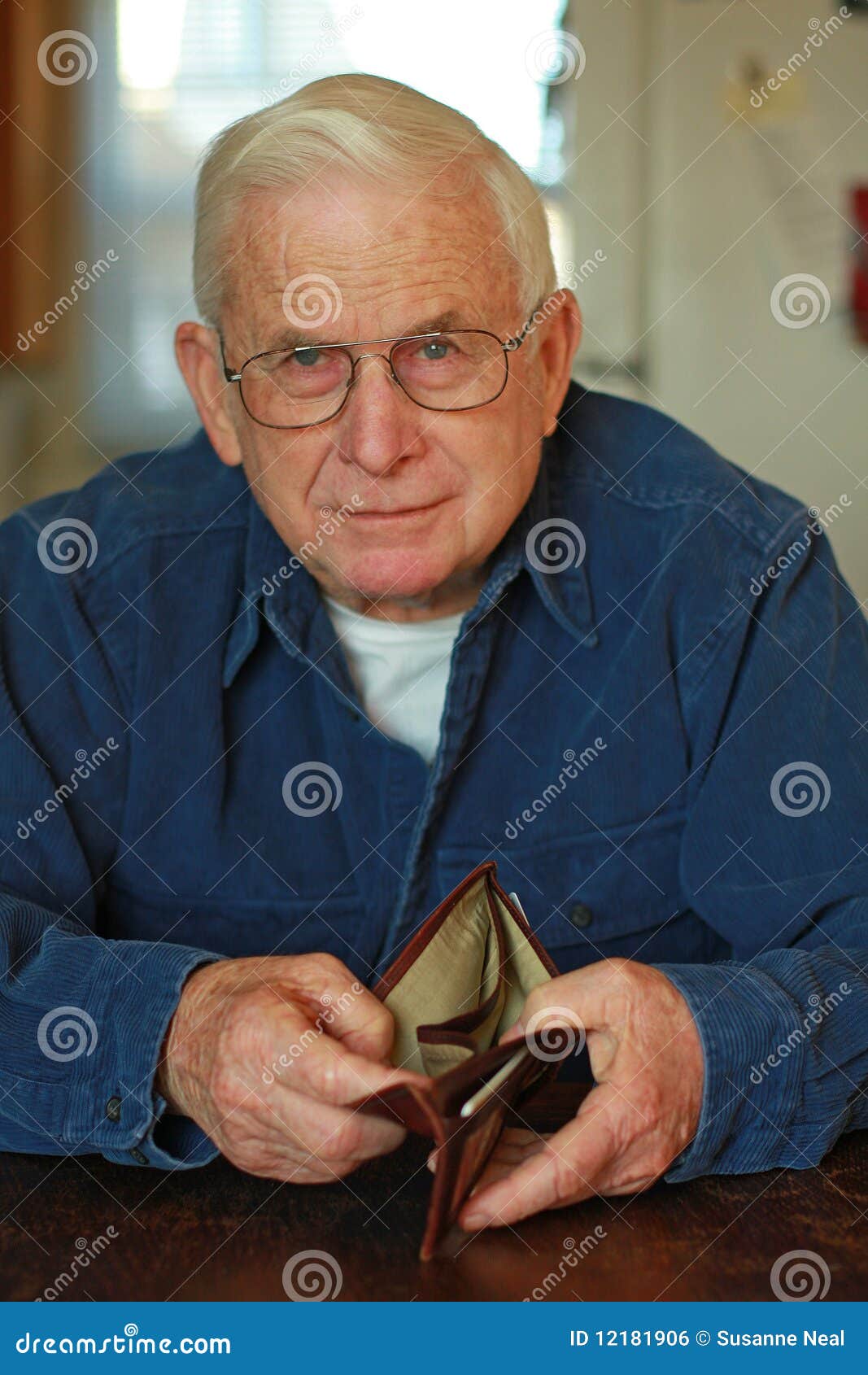 Senior man s empty wallet stock photo. Image of pensioner - 12181906