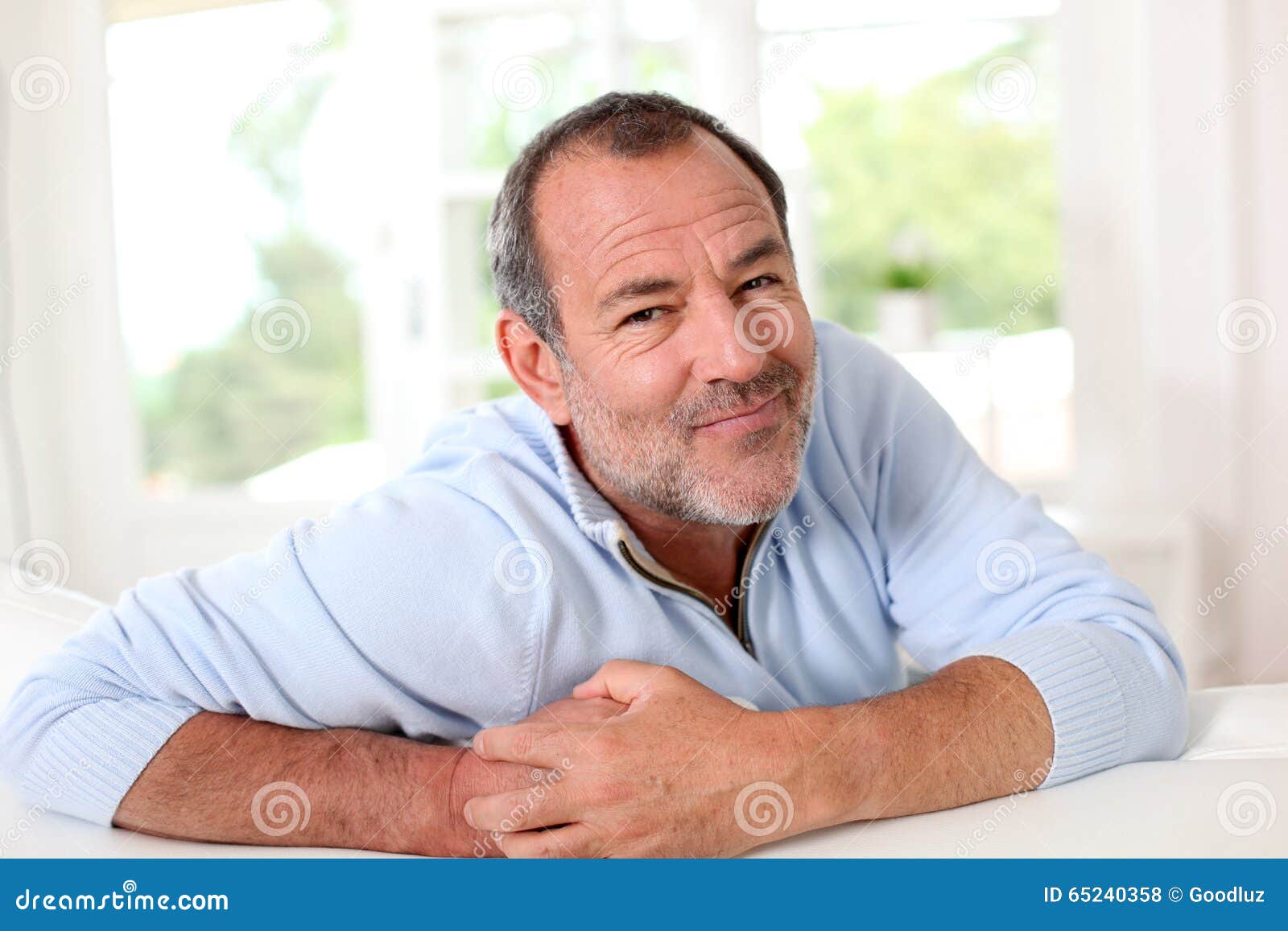 Senior Man with Sceptical Look Stock Photo - Image of mature, looking ...