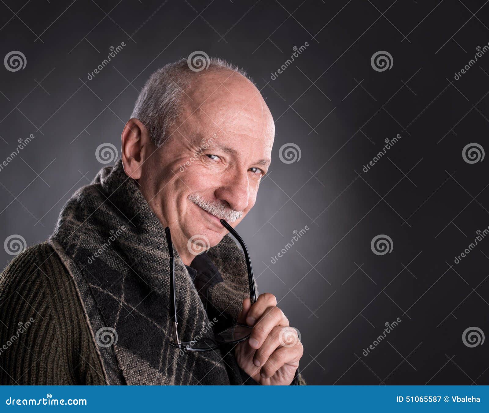 Senior Man with a Sly Expression Stock Image - Image of head, senior ...