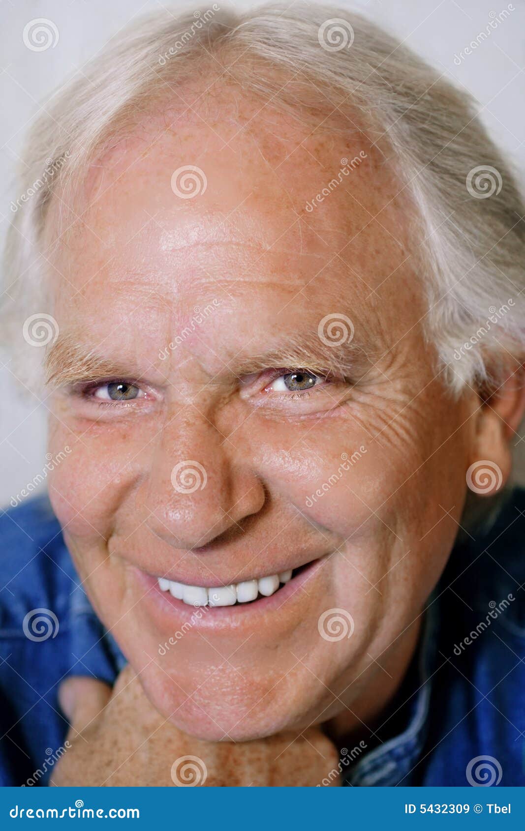 Senior man smiling stock image. Image of head, laugh, caucasian - 5432309