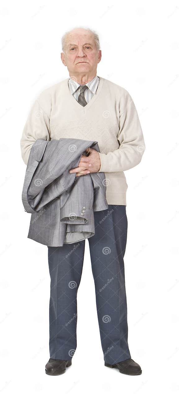 Senior man standing-up stock photo. Image of grandfather - 6243588