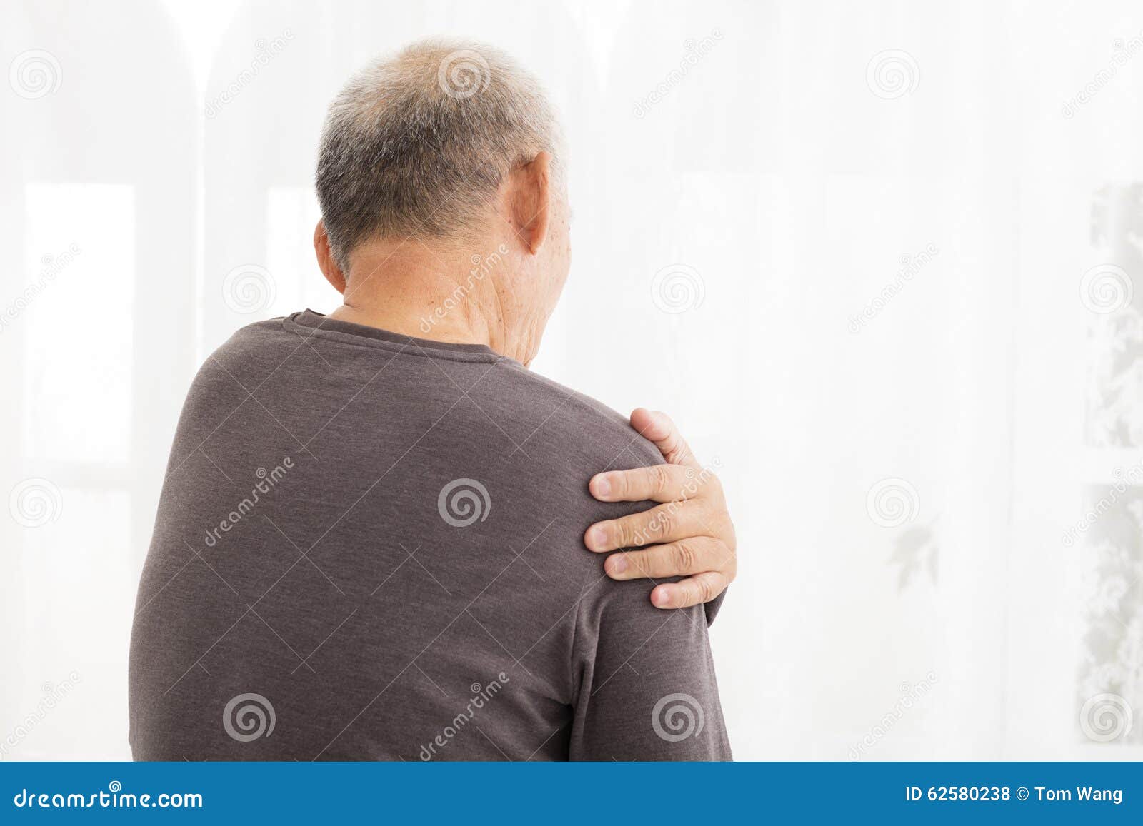 Senior With Shoulder Pain Stock Image | CartoonDealer.com #54461317