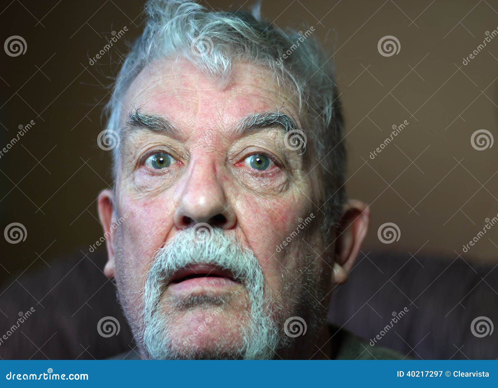 Senior man surprised look. stock image. Image of look - 40217297