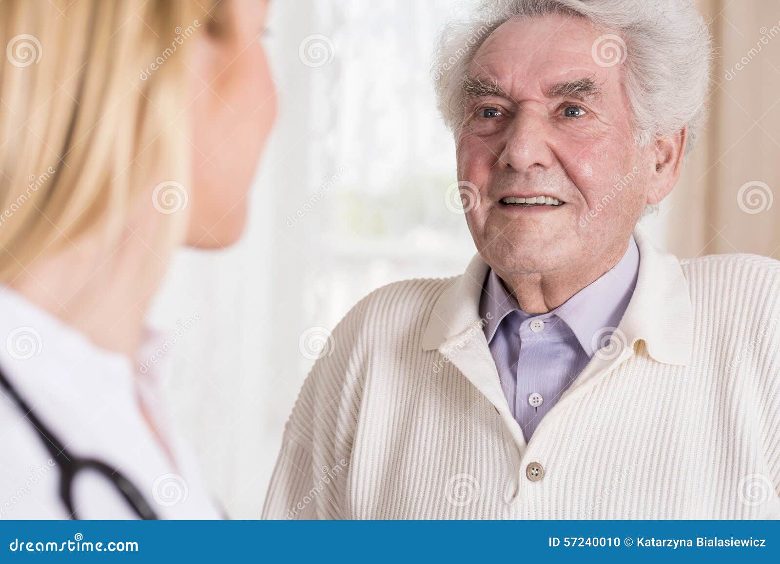 Senior Man Talking with Doctor Stock Photo - Image of healthcare ...