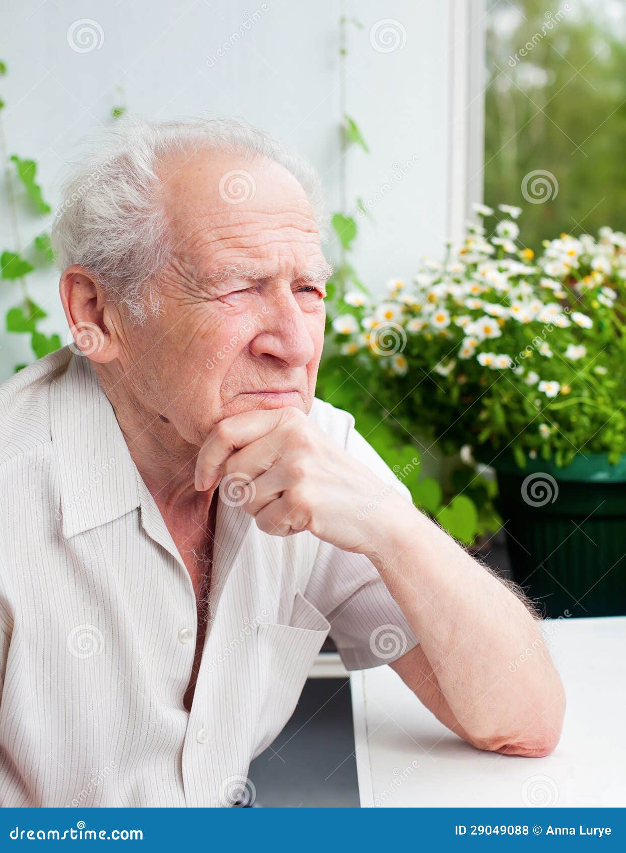 Senior Man Thinking stock photo. Image of father, grandfather - 29049088