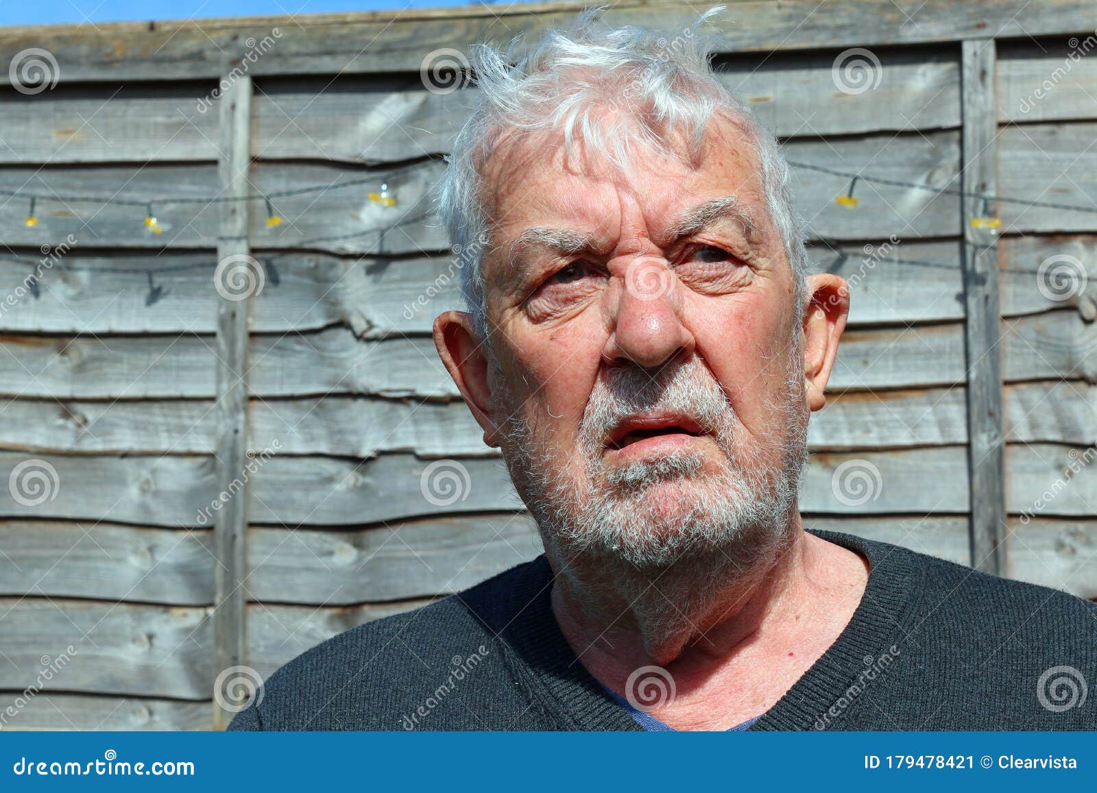 Senior Man Thinking. Deep in Thought. Stock Image - Image of senior ...