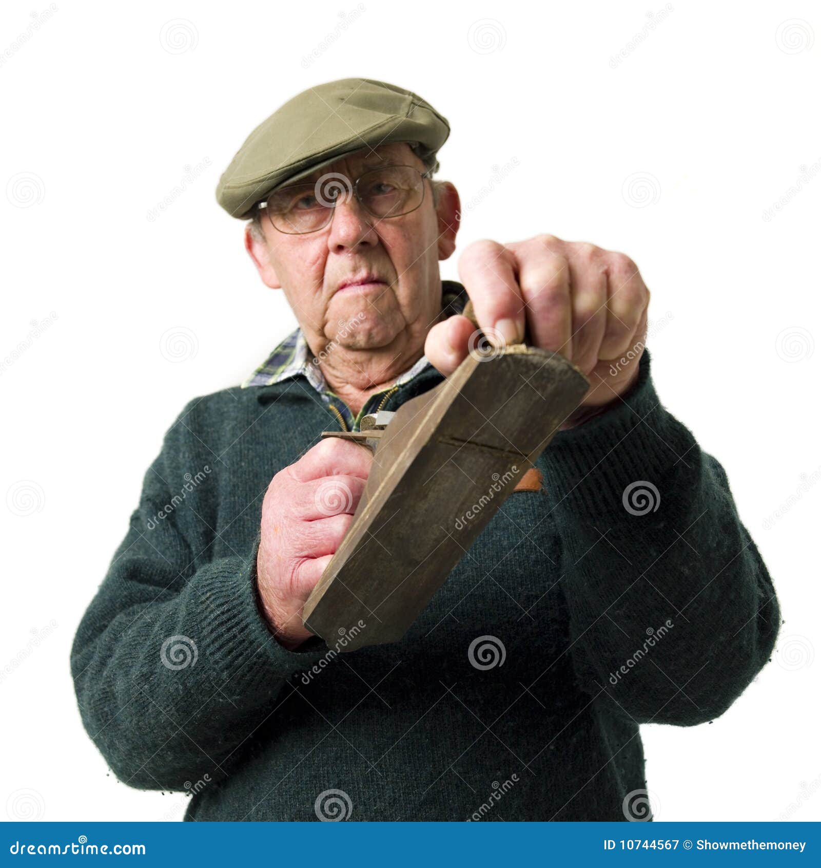 Senior man with tool stock image. Image of elderly, adult - 10744567