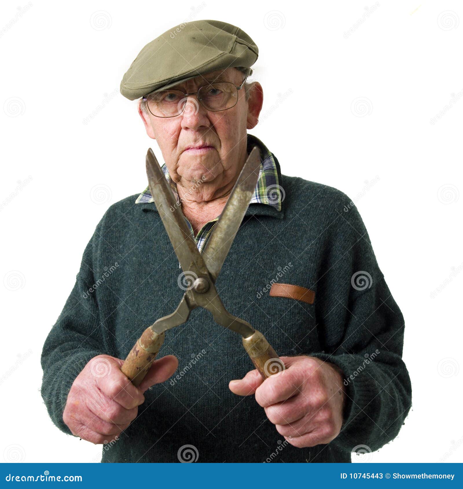 Senior man with tool stock image. Image of mature, maintenance - 10745443