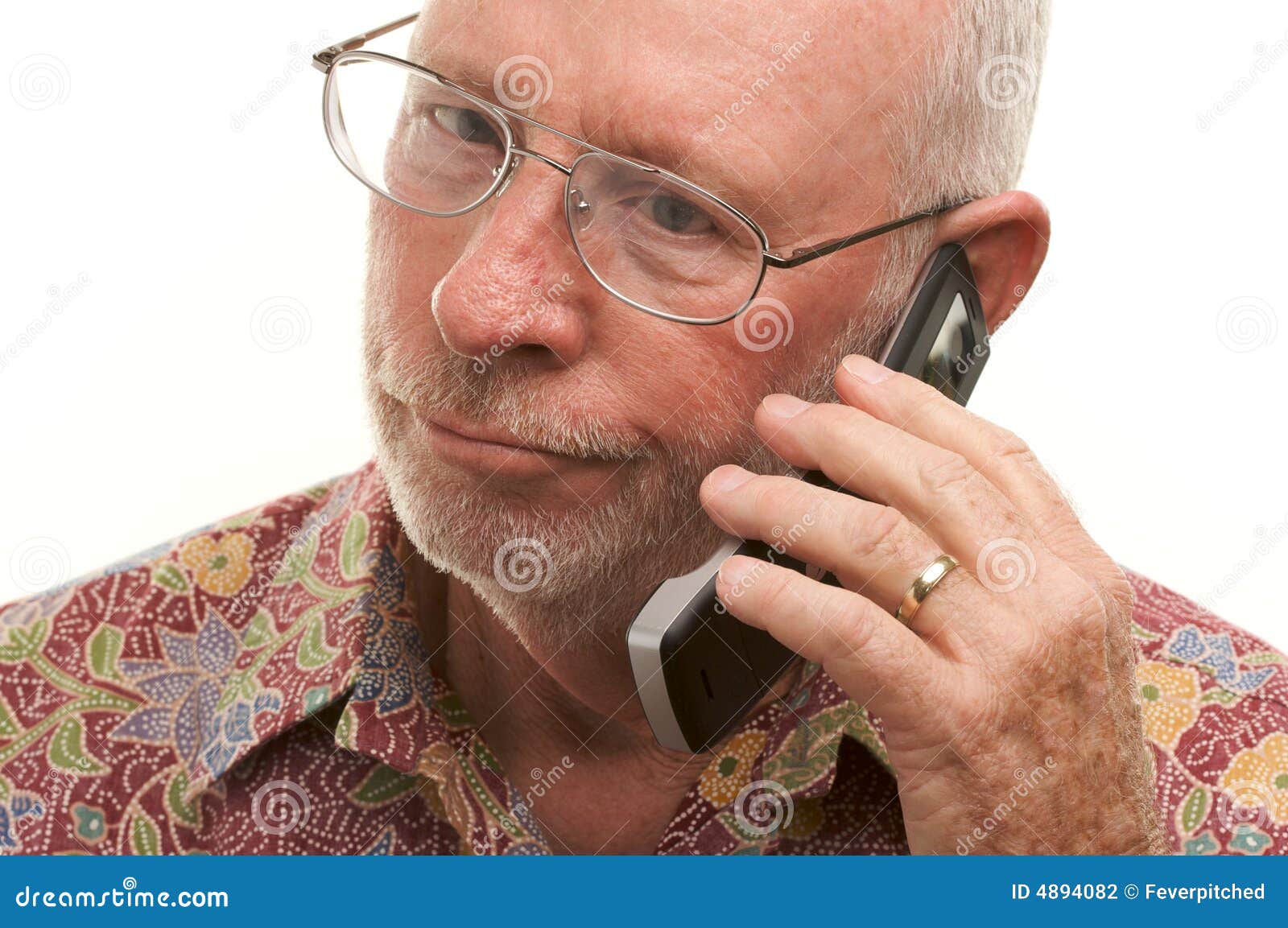 Senior Man Using Cell Phone Stock Photo - Image of business, grandpa ...
