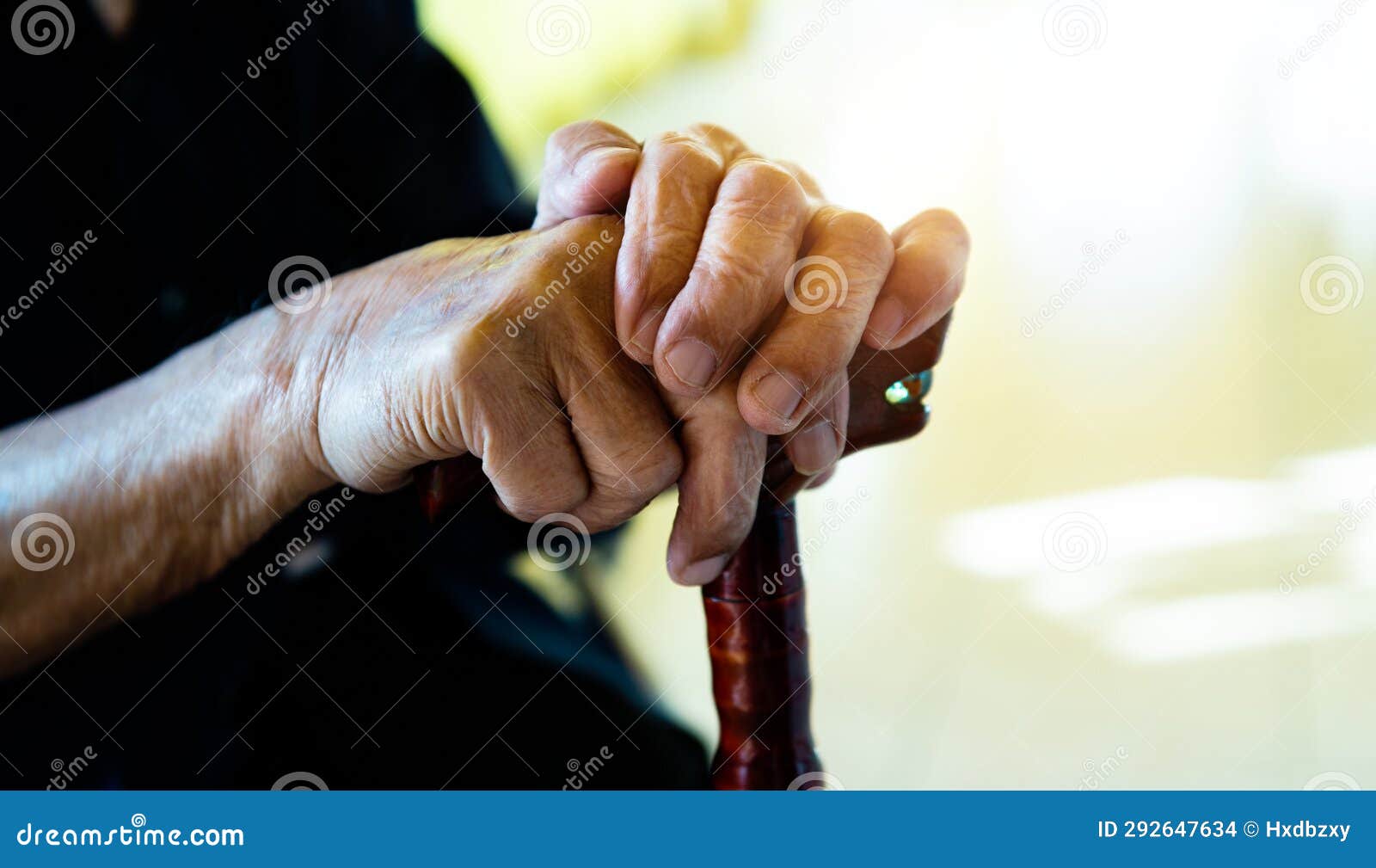 Senior Man Using a Walking Stick Stock Photo - Image of japanese, male ...