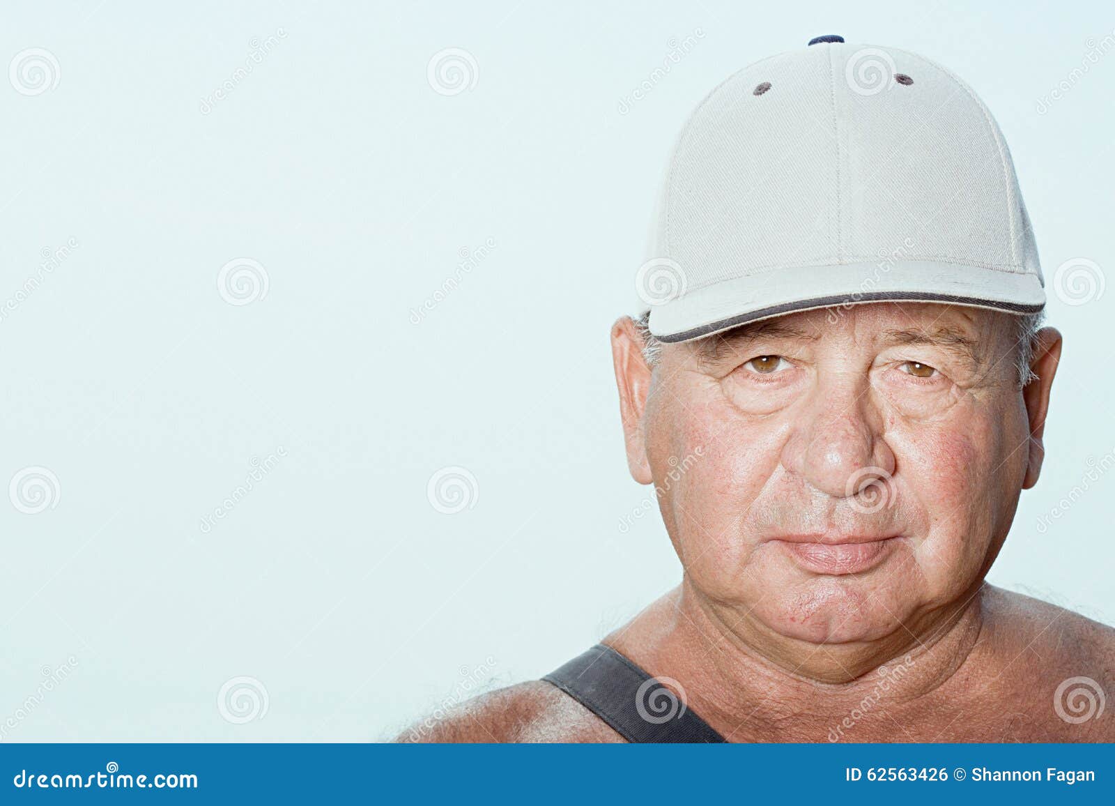 Senior Man Wearing a Baseball Cap Stock Photo - Image of ethnicity ...