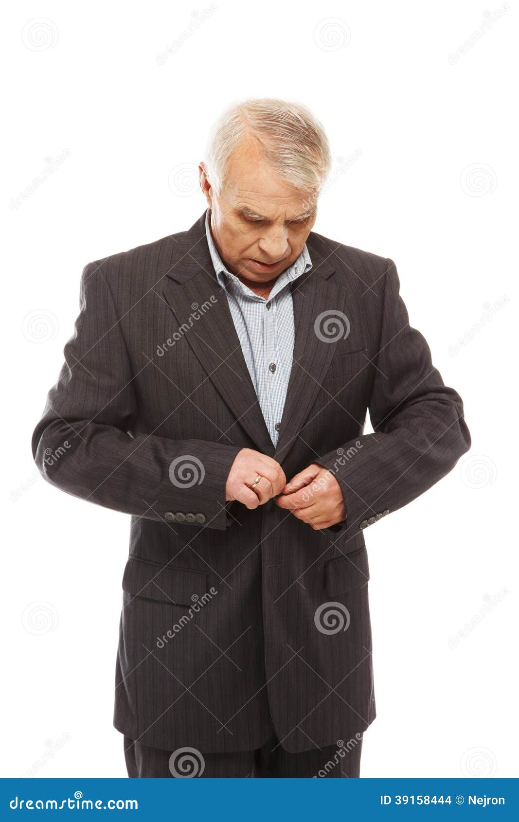 Senior man wearing suit stock photo. Image of confident - 39158444
