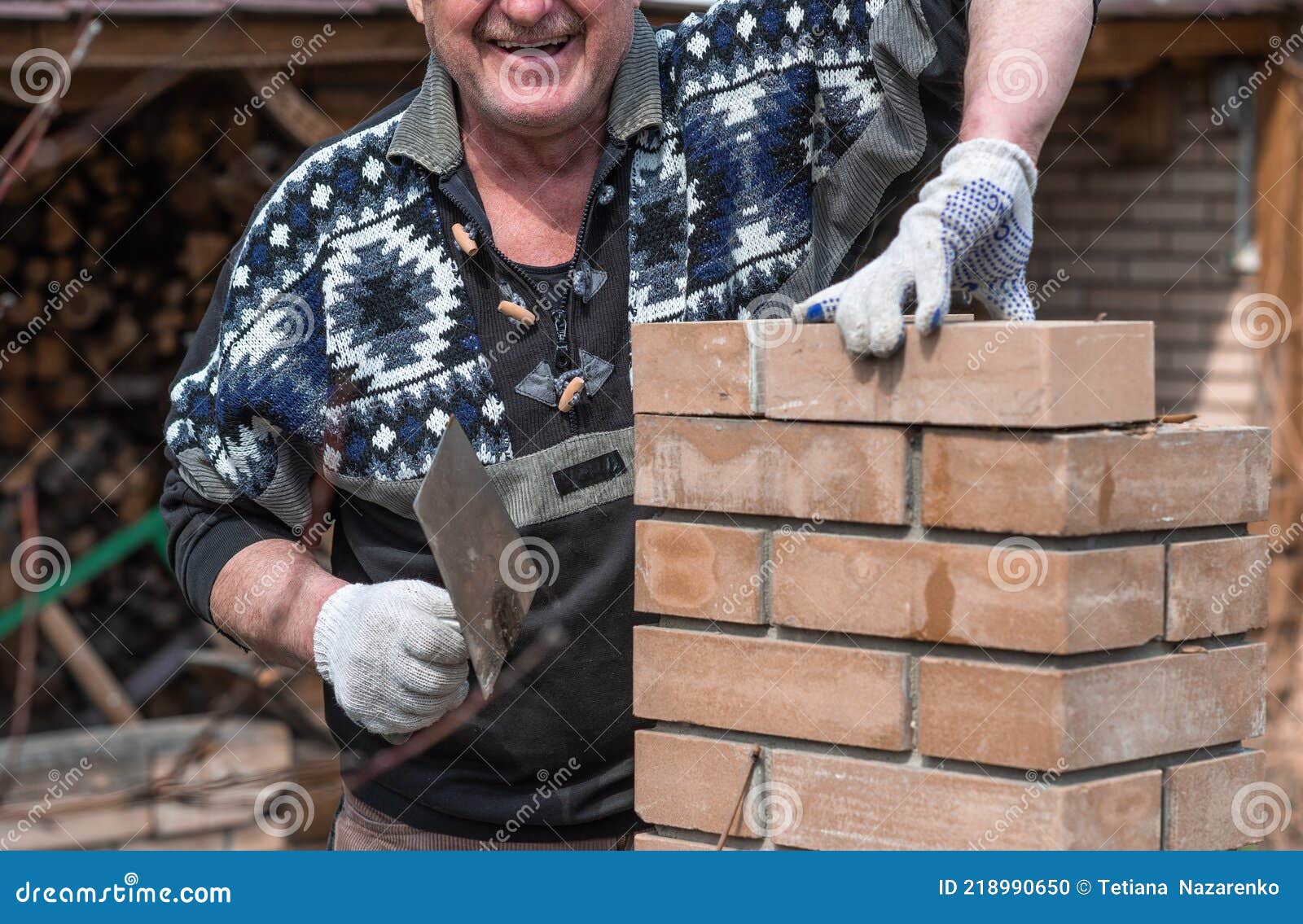 Senior Man Work at Yard, Retired Man Lifestyle Stock Photo - Image of ...