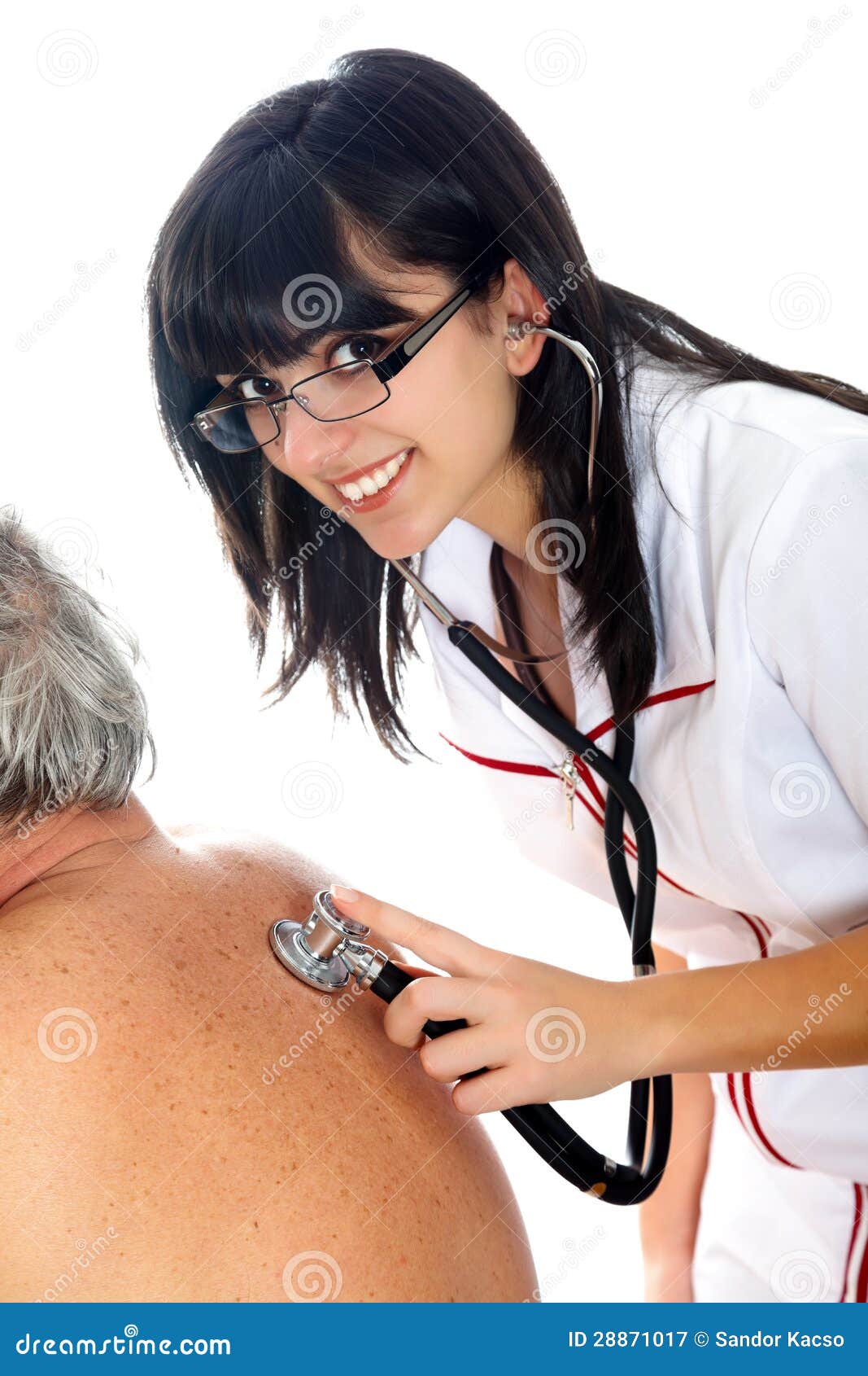 Senior Medical Exam stock image. Image of isolated, illness - 28871017