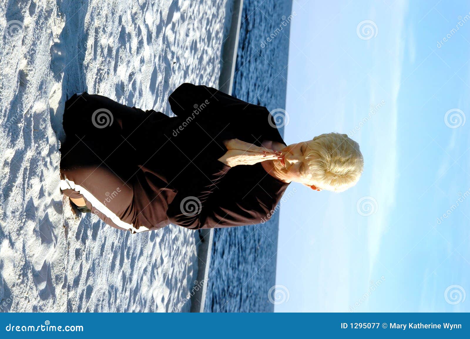 Senior Meditation or Prayer Stock Image - Image of people, christian ...