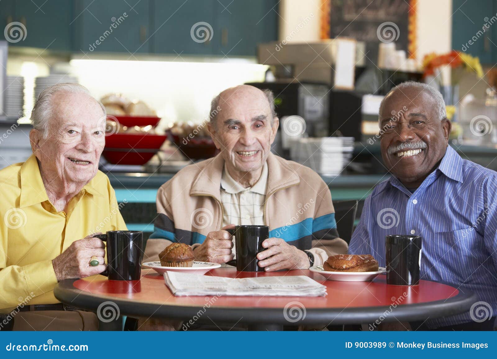 Senior Men Drinking Tea Together Stock Image - Image of friendship ...