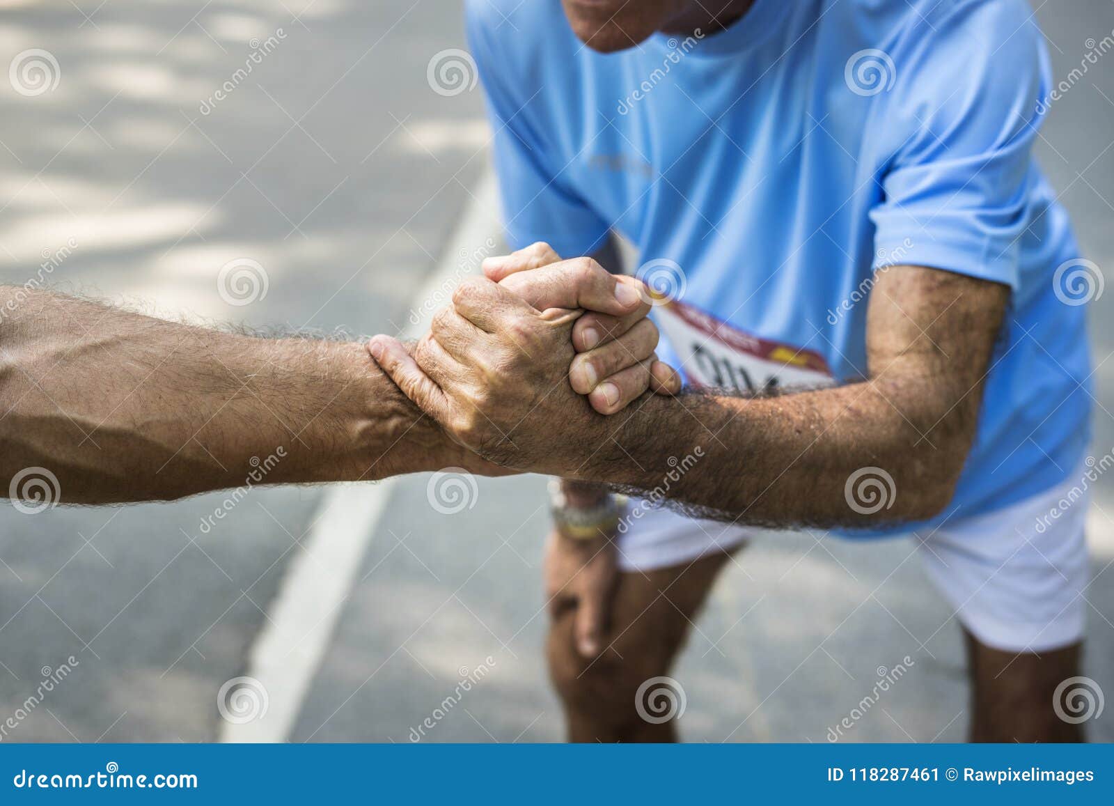 Senior Man Helping Each Other Stock Image - Image of helping, arrival ...