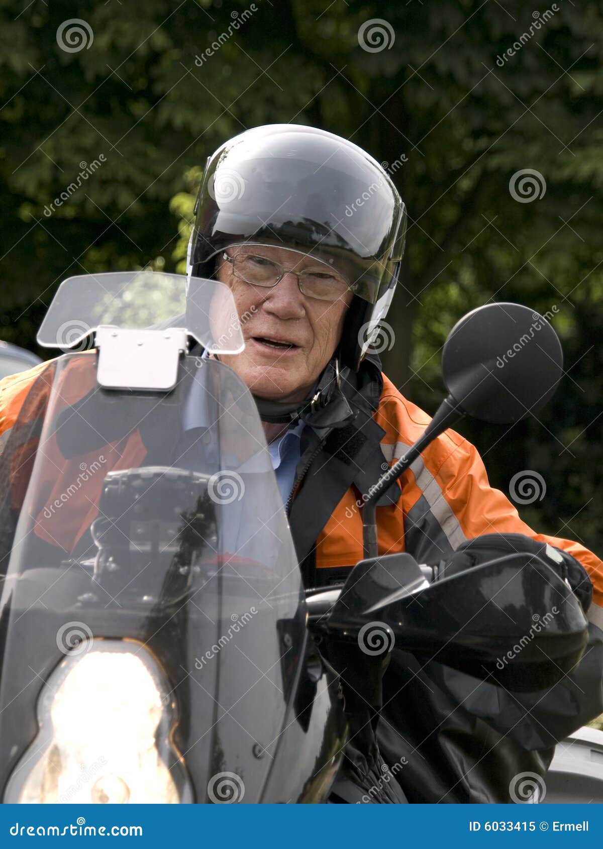 Senior on a motorbike stock image. Image of bike, gentleman - 6033415