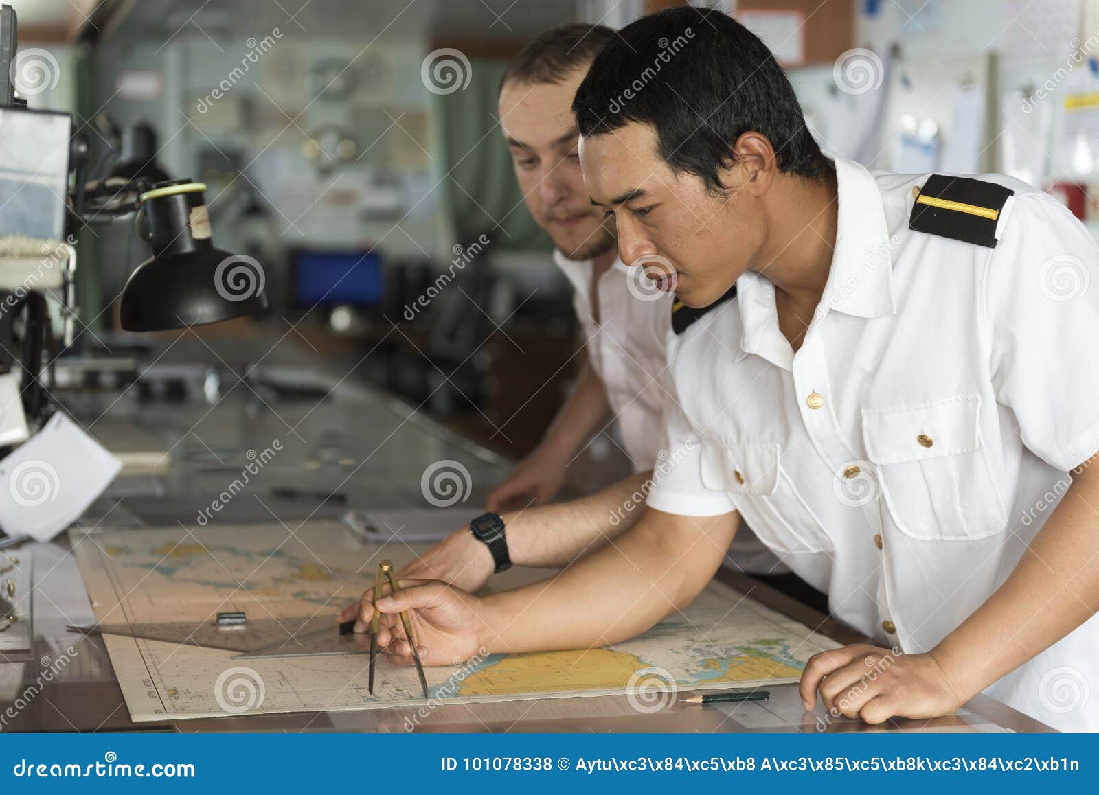 Maritime Training stock photo. Image of portrait, male - 101078338