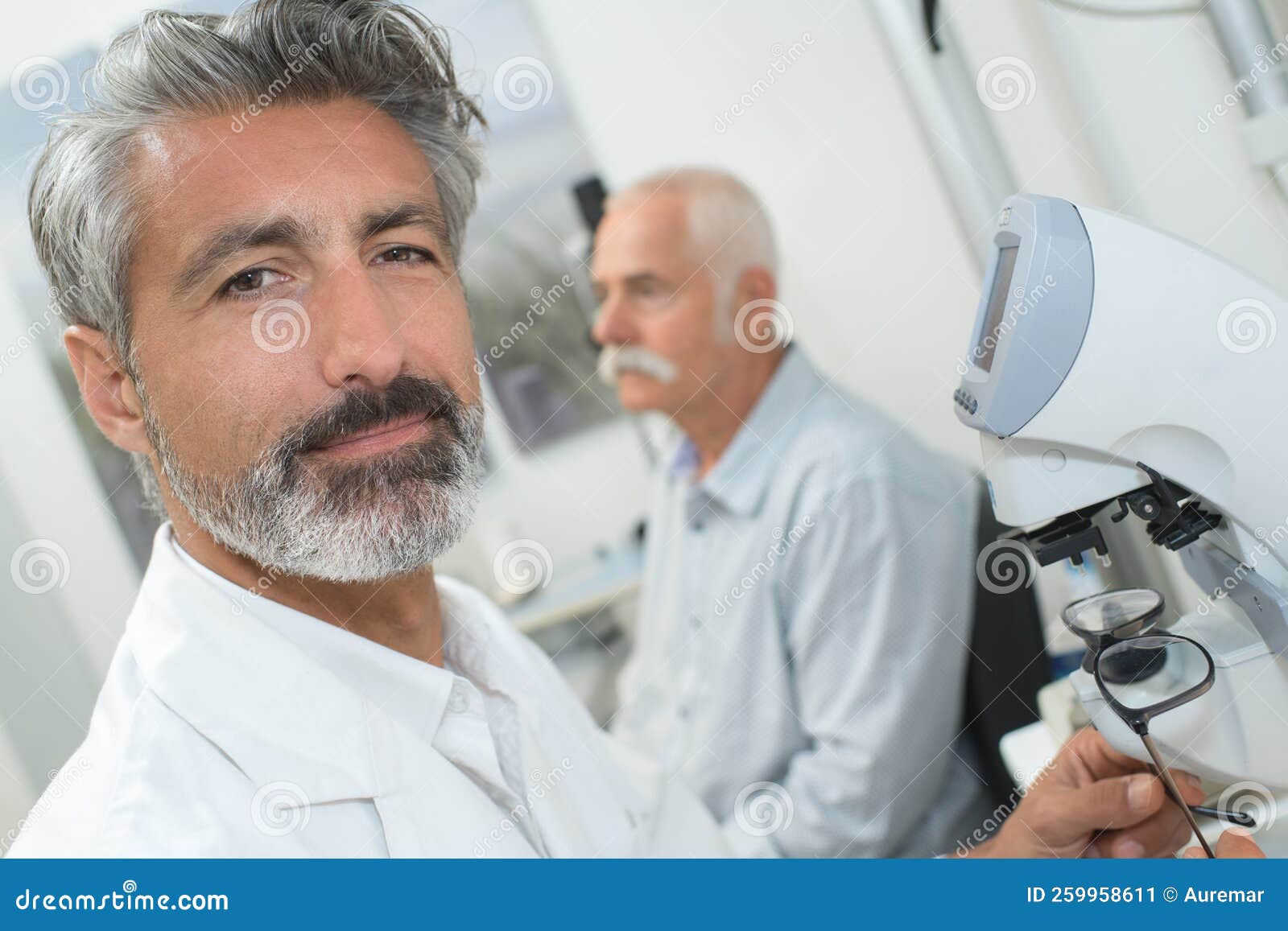 Senior Ophthalmologist at Work in Eye Clinic Stock Image - Image of ...