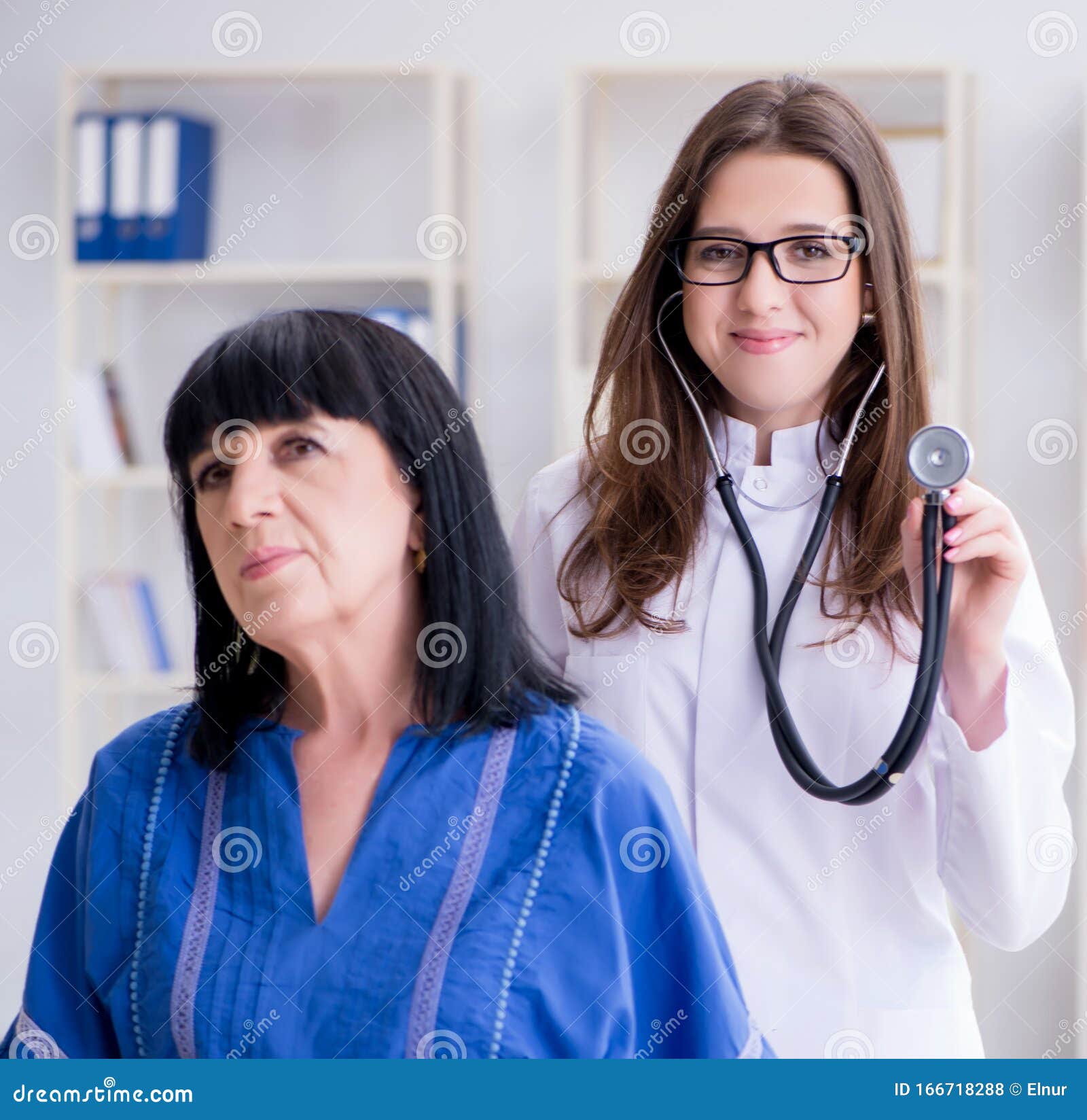 Senior Patient Visiting Doctor for Regular Check-up Stock Photo - Image ...