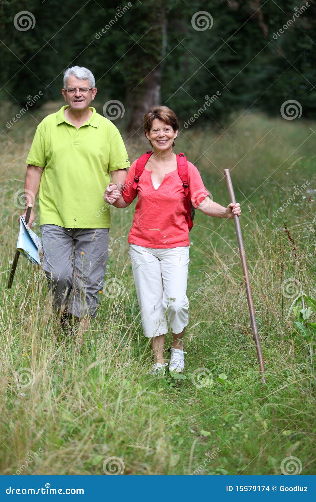 Senior People on a Hikking Day Stock Photo - Image of health, nature ...
