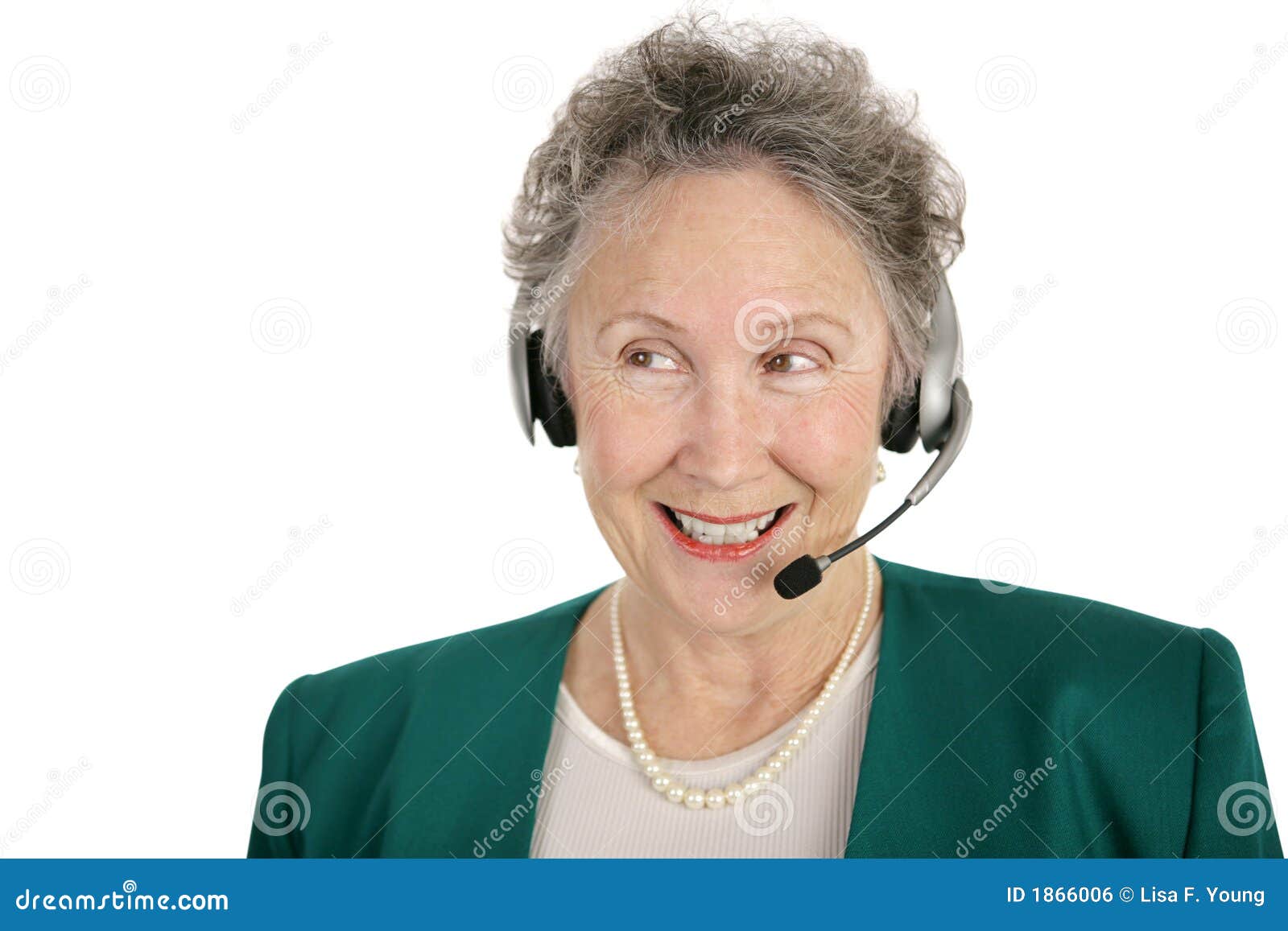 Senior Phone Operator stock photo. Image of operator, isolated - 1866006