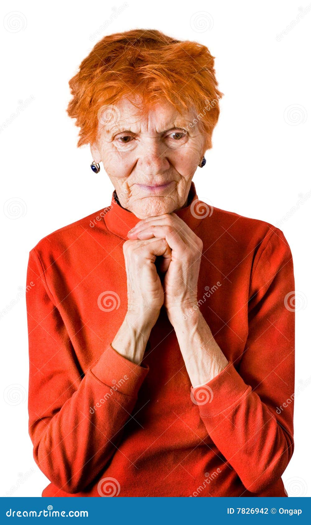 Senior In Prayer Picture. Image: 7826942