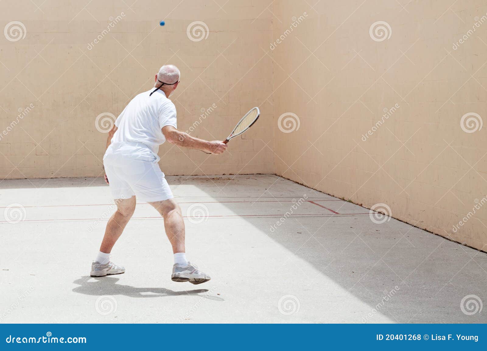 Senior Racquetball Player stock photo. Image of healthy - 20401268
