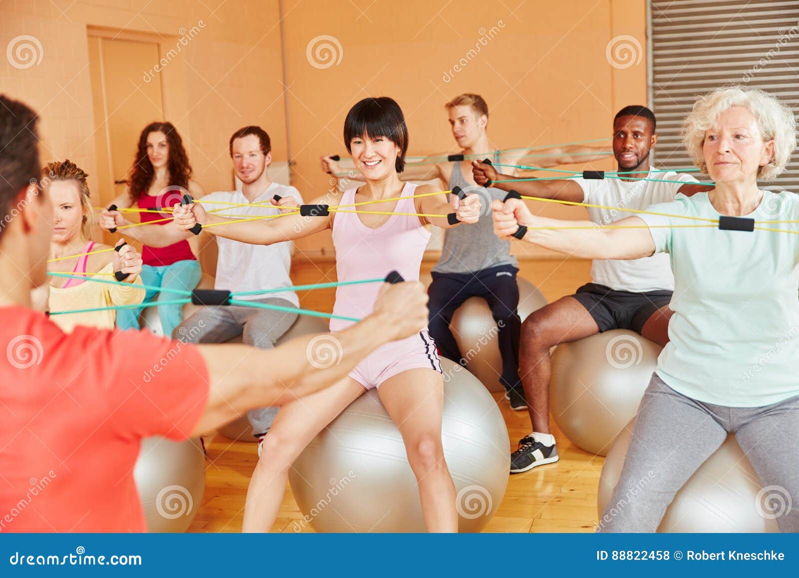 Senior at rehab class stock photo. Image of band, class - 88822458