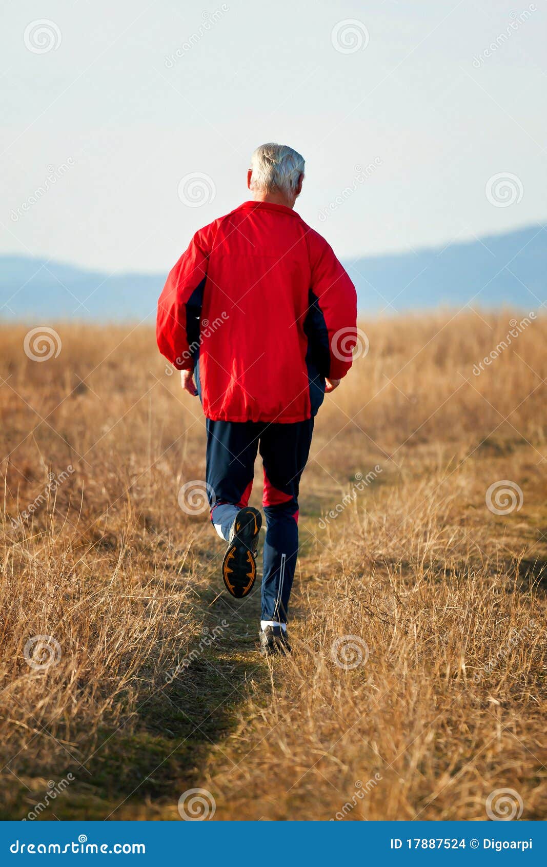 Senior runner stock photo. Image of runner, alone, healthy - 17887524