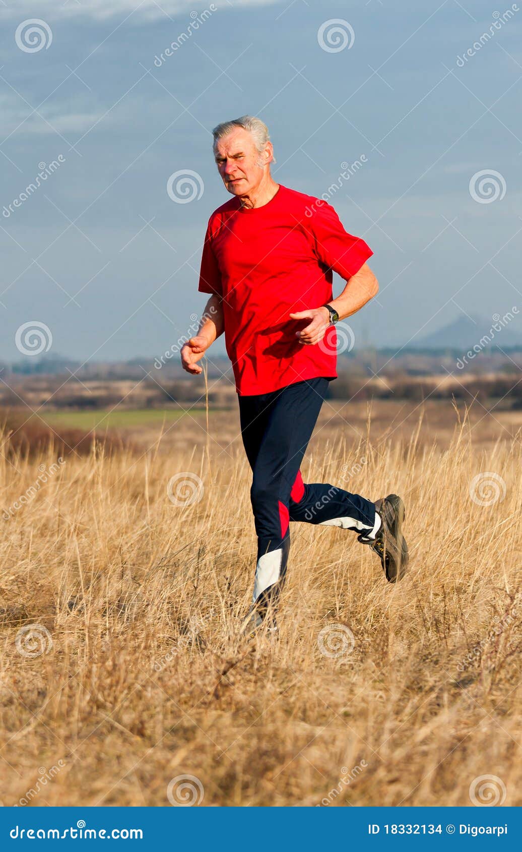 Senior runner stock photo. Image of healthy, caucasian - 18332134