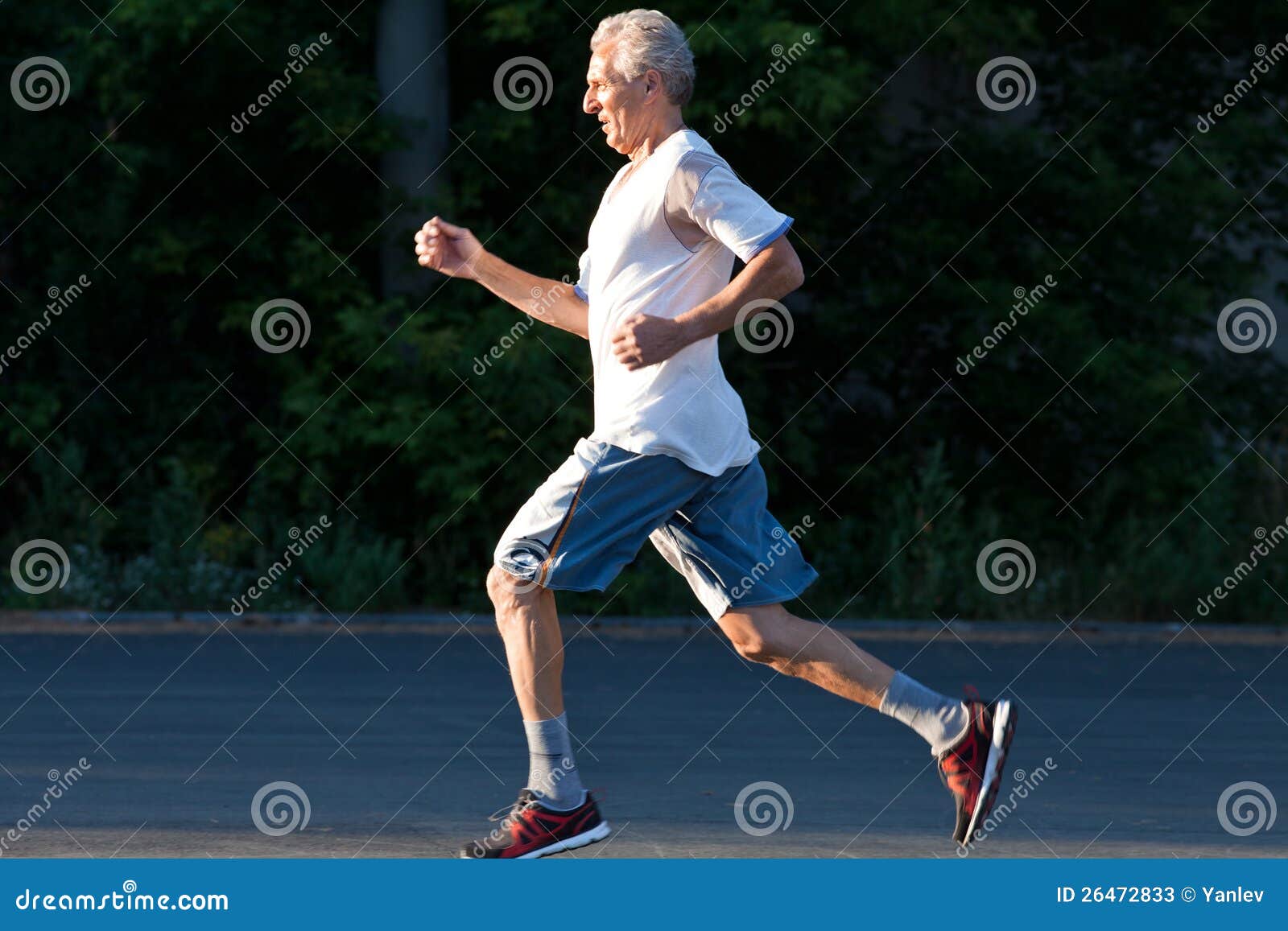 Senior runner stock image. Image of outdoors, portrait - 26472833