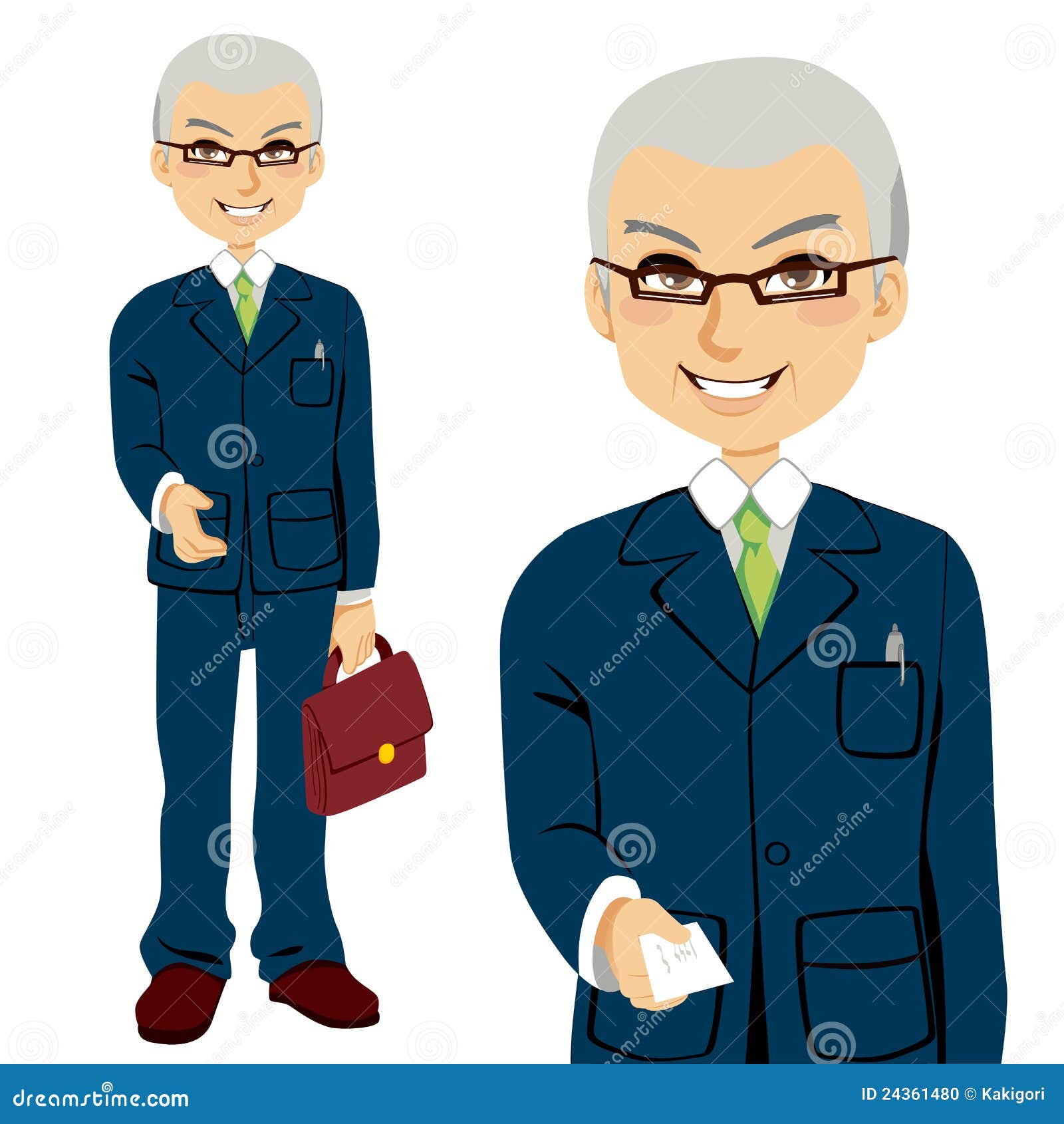 Senior Salesman stock vector. Illustration of businessman - 24361480