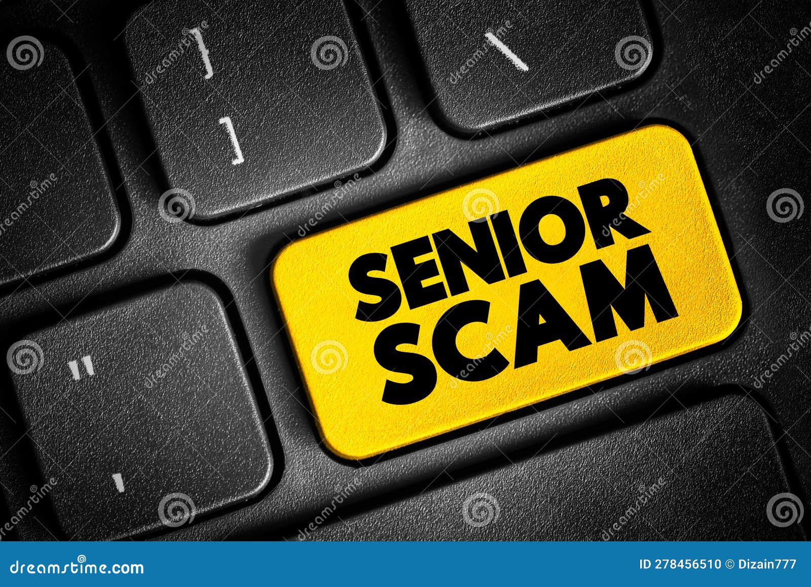 Senior Scam Text Button on Keyboard, Concept Background Stock Photo ...