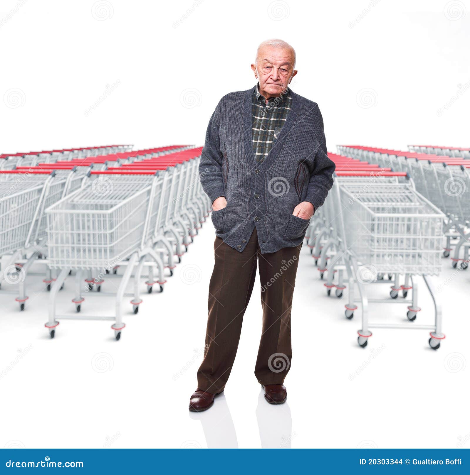 Senior at shopping stock photo. Image of recession, senior - 20303344